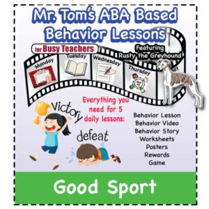 New Product: Daily ABA behavior lessons about Being a Good Sport ...