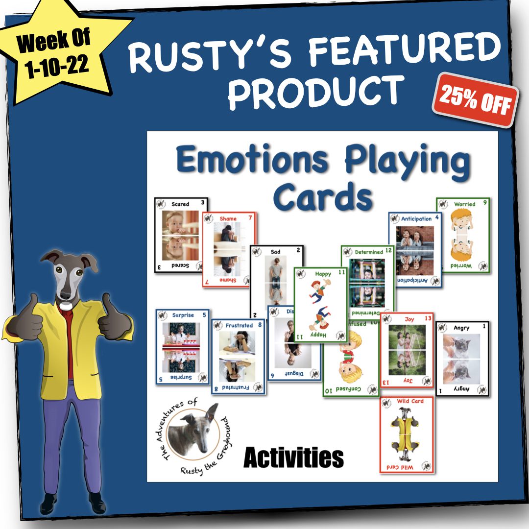 Featured Product: Emotions Playing Cards - Rusty the Greyhound, PBIS ...