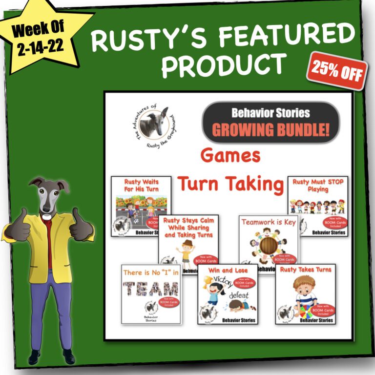 Featured Product: Turn Taking: Behavior Stories - Rusty the Greyhound ...