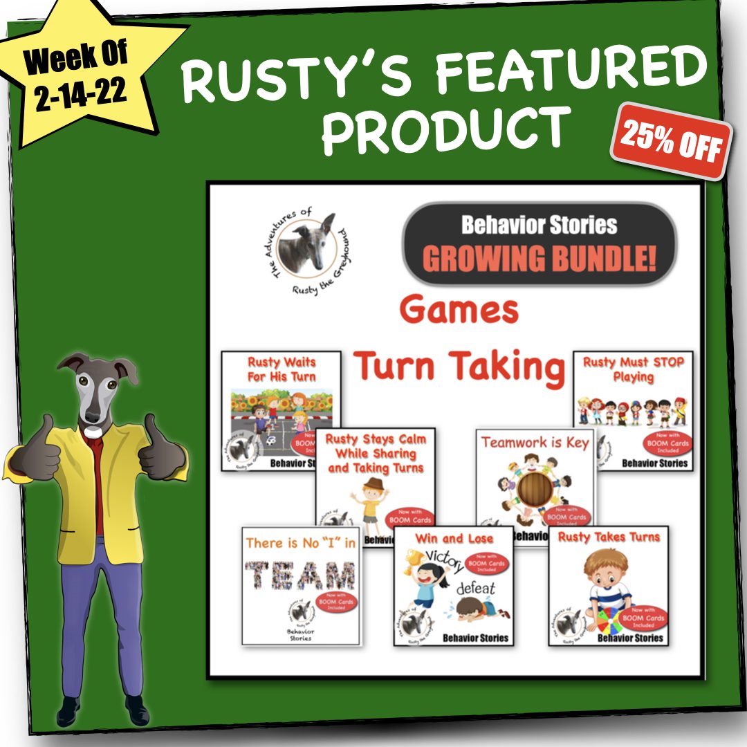 Featured Product: Turn Taking: Behavior Stories - Rusty the Greyhound ...