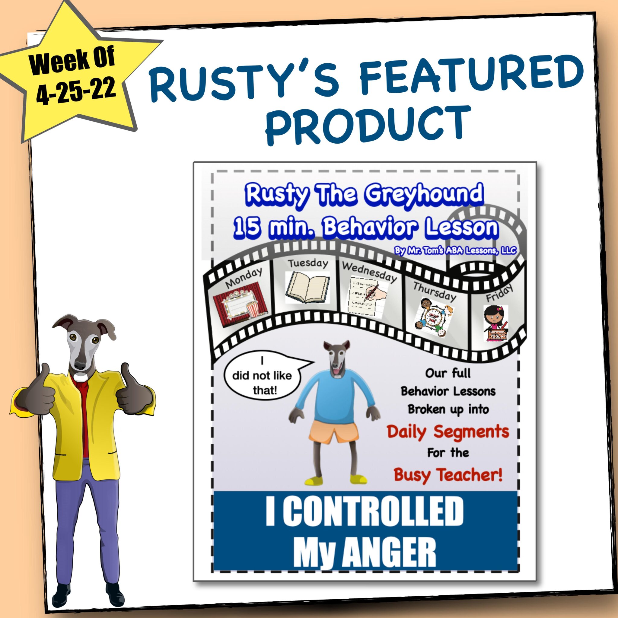 Featured Product: Controlling Anger: Behavior Lesson - Rusty the ...