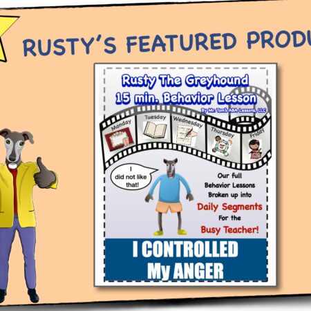 PBIS Classroom Visuals - Rusty the Greyhound, PBIS, ABA, Stories