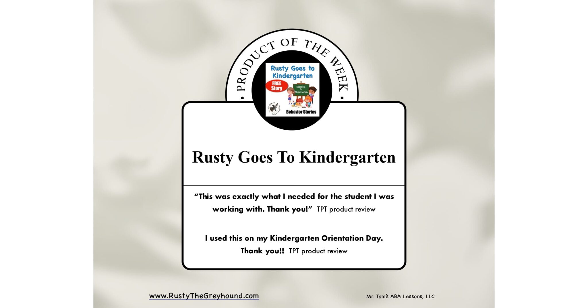 Rusty Turns His Worry To A Great Day At Kindergarten - Rusty the ...