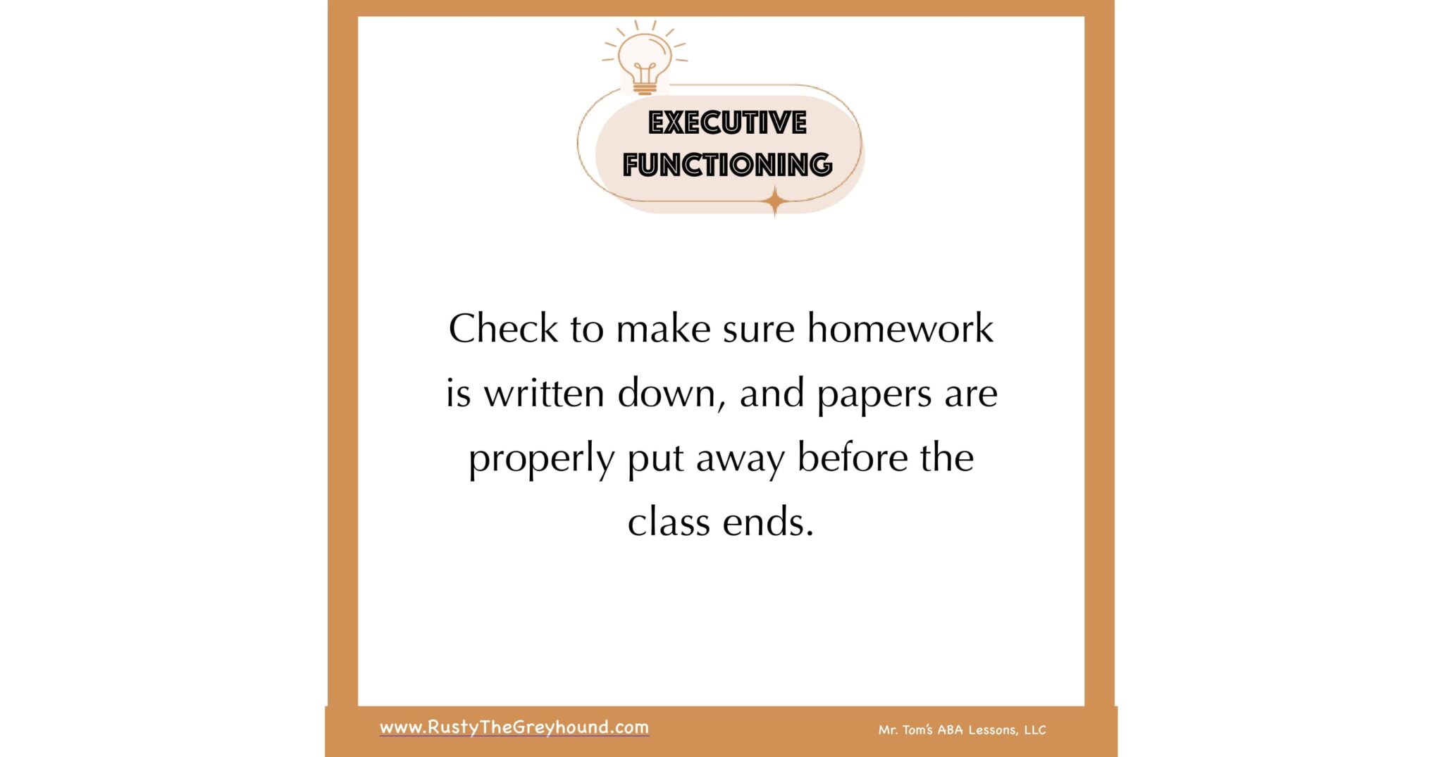 Executive Functioning Tips for Teachers - Rusty the Greyhound, PBIS ...