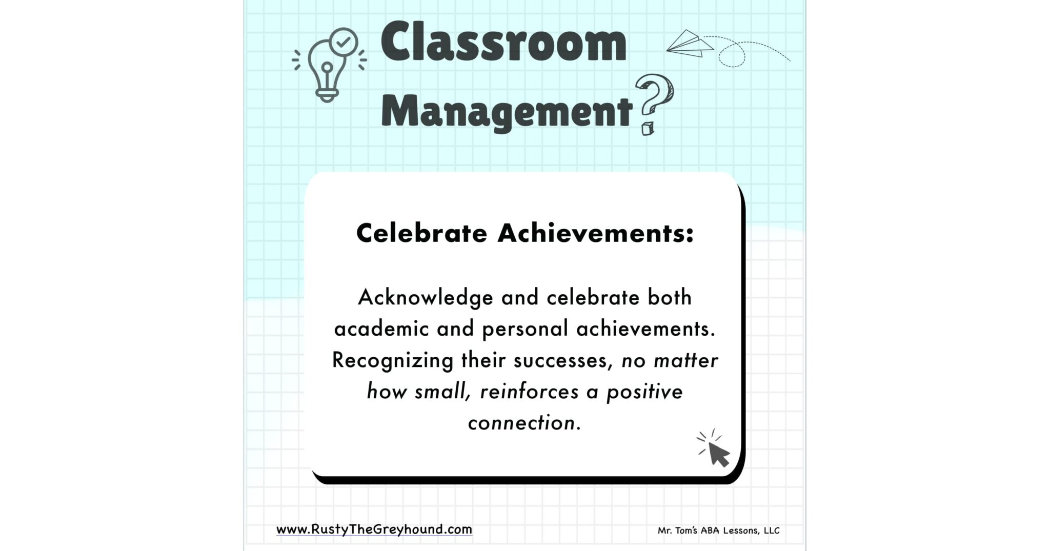 Classroom Management Tips for Teachers - Rusty the Greyhound, PBIS, ABA ...
