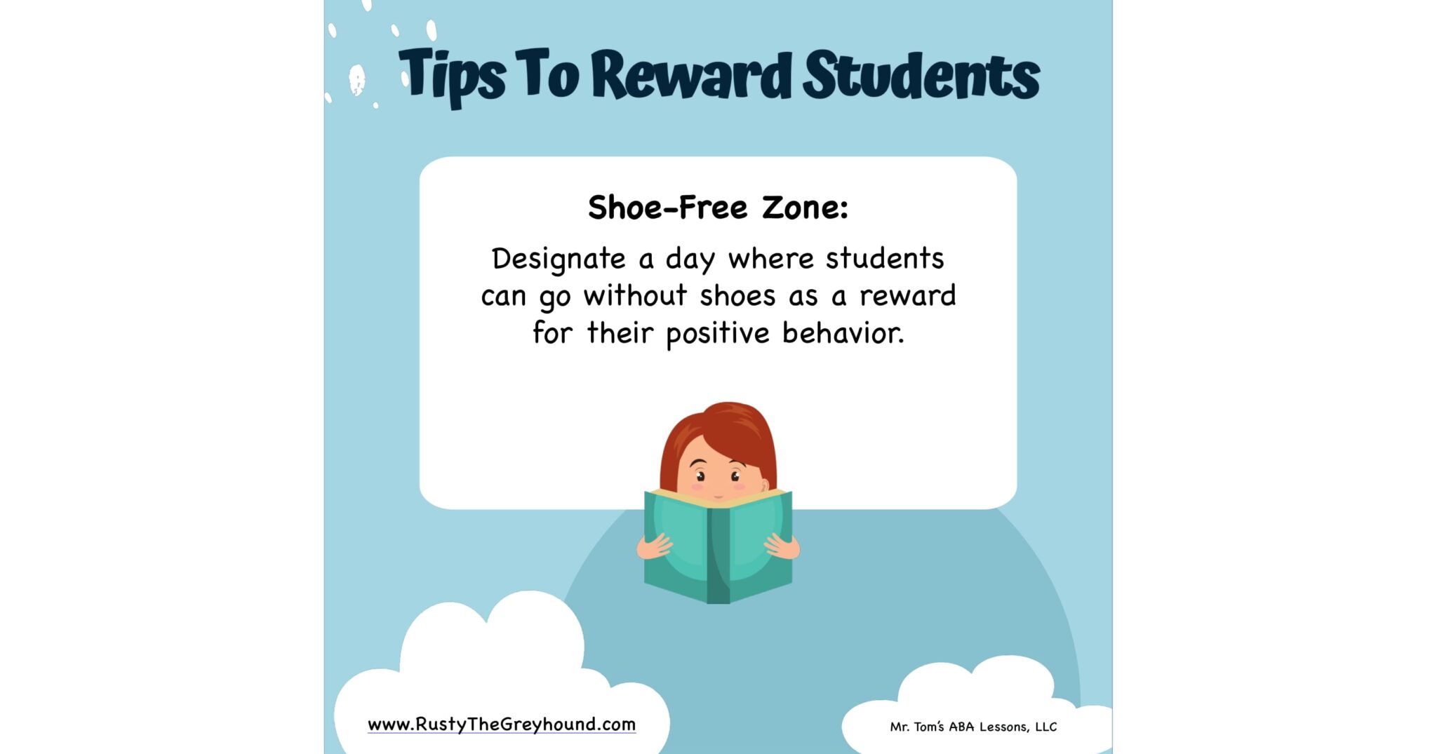 Tips to Reward Students - Rusty the Greyhound, PBIS, ABA, Stories