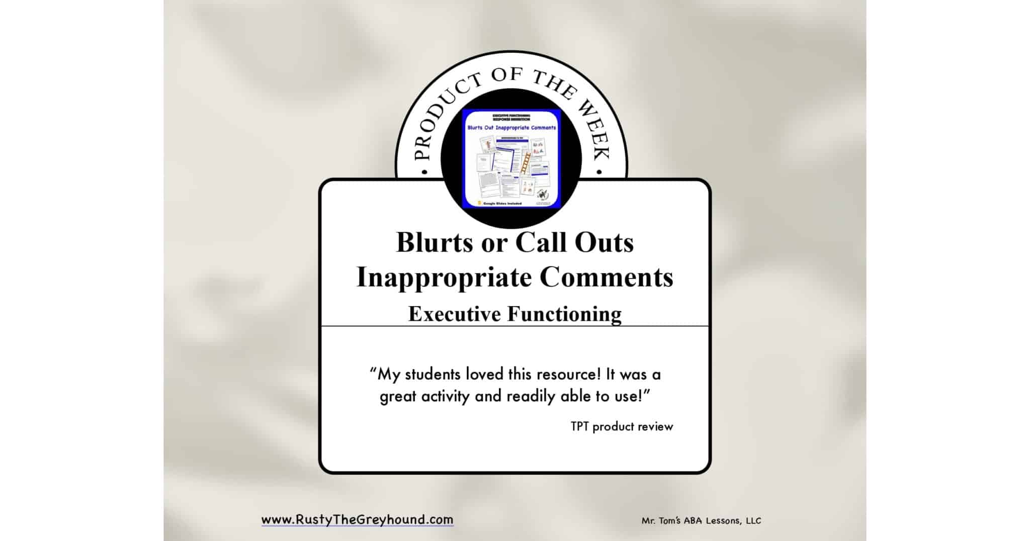 Executive Functioning Made Easy: Reduce Blurting With Practical, Real ...